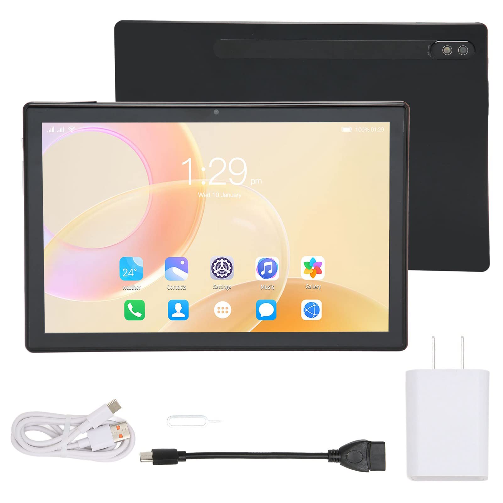 Estink 10 Inch Tablet, IPS LCD Screen, 1960x1080 Resolution, Octa Core CPU, 6GB RAM 256GB ROM, 13 Megapixel Camera, Dual SIM Dual Standby, Can Be Used for Home Study Office