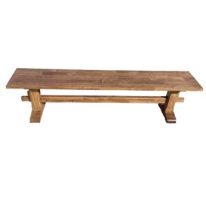 special walnut trestle bench