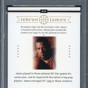 LeBron James 2003 Upper Deck Box Set Basketball Rookie Card #23 Graded PSA 8