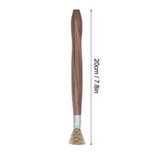 Bonsai Tool, Ergonomic Design Wearable Bonsai Steel Brush Professional Wood Handle Safe for Lawn for Garden