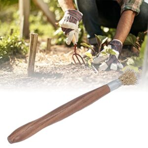 Bonsai Tool, Ergonomic Design Wearable Bonsai Steel Brush Professional Wood Handle Safe for Lawn for Garden