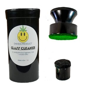 Davies Product: THE GLASS CLEANER - The Magnetic Glass Cleaner for All Glass Devices, Water Pipes, Glass Pipes, Hookah’s and Unique Glasses - Reusable Scrubber Pads - Safe on Glass! - Resin Remover!