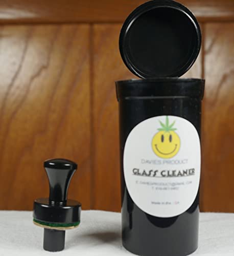 Davies Product: THE GLASS CLEANER - The Magnetic Glass Cleaner for All Glass Devices, Water Pipes, Glass Pipes, Hookah’s and Unique Glasses - Reusable Scrubber Pads - Safe on Glass! - Resin Remover!