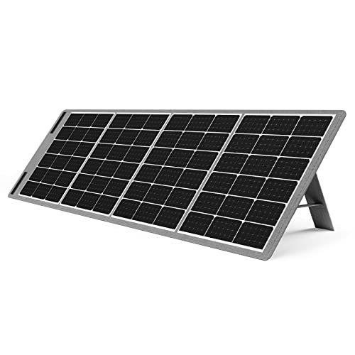 AFERIY Protable Solar Panels 200 Watt for Solar Generator with Kickstand, Foldable Mono Cell Solar Charger with USB DC Outputs for Phones Camera, (AF-S200)