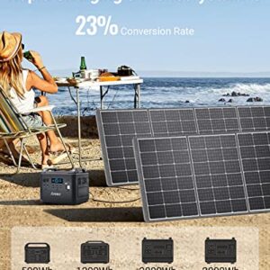 AFERIY Protable Solar Panels 200 Watt for Solar Generator with Kickstand, Foldable Mono Cell Solar Charger with USB DC Outputs for Phones Camera, (AF-S200)