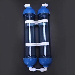 Jteyult Water Filter 2Pcs T33 Housing Diy T33 Shell Filter 4Pcs Fittings Water Purifier For Reverse Osmosis System