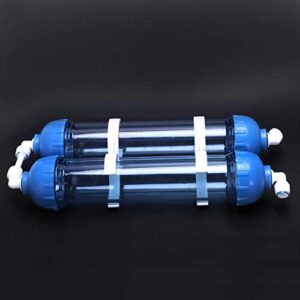 Jteyult Water Filter 2Pcs T33 Housing Diy T33 Shell Filter 4Pcs Fittings Water Purifier For Reverse Osmosis System