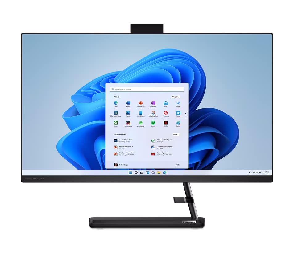 Lenovo 2023 IdeaCentre 3i 27" FHD IPS Touch All-in-One Computer 13th Intel 8-Core i5-13420H Iris Xe Graphics 32GB DDR4 2TB SSD WiFi AX RJ-45 Webcam HDMI Wireless KB&Mouse Windows 11 w/RE USB