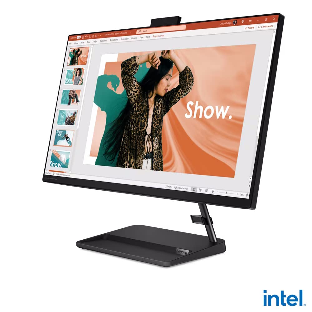 Lenovo 2023 IdeaCentre 3i 27" FHD IPS Touch All-in-One Computer 13th Intel 8-Core i5-13420H Iris Xe Graphics 32GB DDR4 2TB SSD WiFi AX RJ-45 Webcam HDMI Wireless KB&Mouse Windows 11 w/RE USB