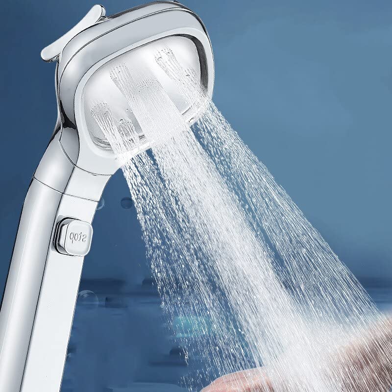 BIENKA Shower Head 4 Mode Adjustable High Pressure Water Saving One-Key Stop Water Handheld Pressurized Showerhead Bathroom