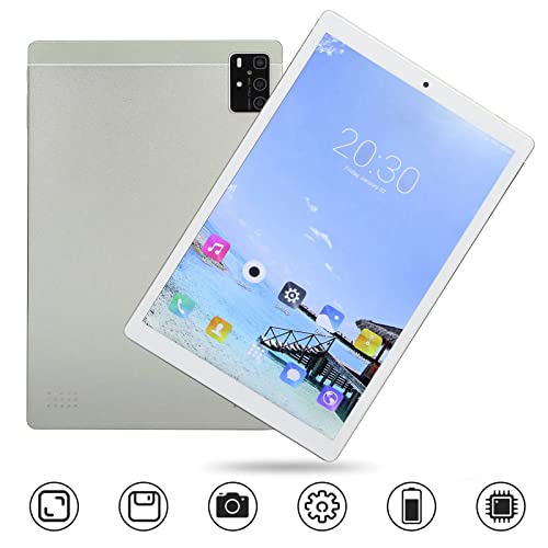 Rosvola Tablet PC, 10 Inch Tablet 100‑240 V for Android10 for Students (US Plug)