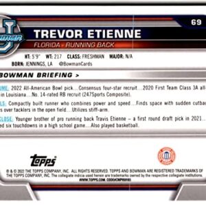 2022 Bowman Chrome University #69 Trevor Etienne Florida Gators Football