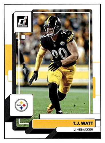 T.J. Watt 2022 Donruss #221 NM+-MT+ NFL Football Steelers