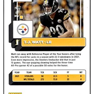 T.J. Watt 2022 Donruss #221 NM+-MT+ NFL Football Steelers