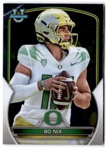 2022 bowman chrome university #61 bo nix oregon ducks football