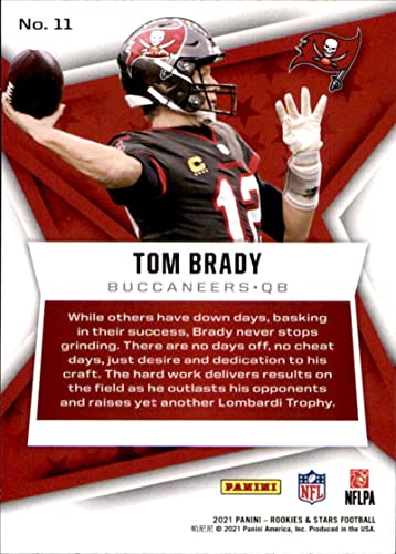 Football Trading Card NFL 2021 Panini Rookies and Stars #11 Tom Brady NM Near Mint Buccaneers