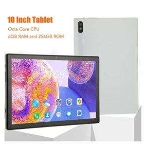 Rosvola Office Tablet, White 10 Inch Tablet 7000mAh 5G WiFi for Business (US Plug)