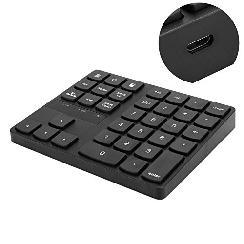 Yinuoday Mini Numeric Keypad 35 Keys 2. 4G Wireless Ultra Slim Portable Keyboard Computer Supplies or Laptop, Desktop, PC, Notebook