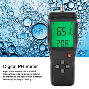 Ph Messgerät,Deosdum Feuchtemessgerät Smart Sensor As218 Digital Ph Meter Tester 0.00~14.00 Ph Moisture Measuring Instrument Ph Meter