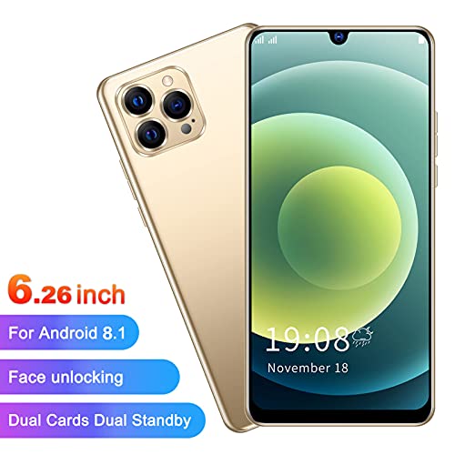 Unlocked Android Smartphone,Refurbished iPhone, Galaxy Unlocked Phones,Telefonos Desbloqueados,6.26in 2MP+2MP Camera 1GB RAM+8GB Cheap Cell Phones Face Recognition WiFi+BT+FM+GPS