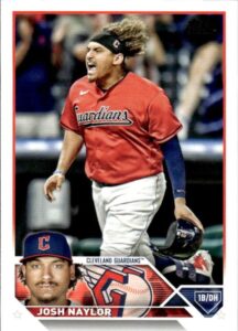 2023 topps #91 josh naylor nm-mt cleveland guardians baseball trading card mlb