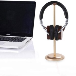 Headset Stand Headphone Stand Aluminum Alloy Headphone Stand Universal Gaming Headset Holder Earphone Holder Table Desk Display Rack Headset Stand Headset Holder Headphones Holder ( Color : Gold )