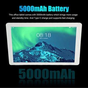 RTLR 10.1 Inch Tablet, 100-240V 4GB RAM 64GB ROM 1920x1200 Tablet PC for Writing for Android 10 (US Plug)