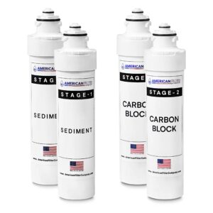 afc brand model # afc-b2-cmbpk 2-stage water filters replacement kit, compatible with brio nfmcto5ms2, nfmcto5ms3 and uv water cooler clpou720uvf3- made in usa 4pk - afc-b2-cmbpk-1y