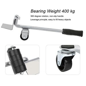 Heavy Duty Dolly,Deosdum Furniture Mover Furniture Transport Set Silver Lifter Moving Plate for Heavy Objects Bearing 400Kg Furniture Moving Wheels