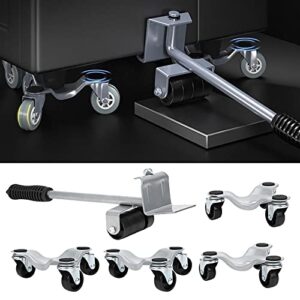 Heavy Duty Dolly,Deosdum Furniture Mover Furniture Transport Set Silver Lifter Moving Plate for Heavy Objects Bearing 400Kg Furniture Moving Wheels