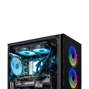 YEYIAN ODACHI Gaming Desktop Computer, AMD Ryzen 9 7900X3D, AMD RX7900 XTX, 32GB DDR5 6000MHz RAM, 1TB NVMe SSD, Liquid Cooler VR Ready Gaming PC, 850W PSU, USB-C 3.2, WiFi, Win 11 Home