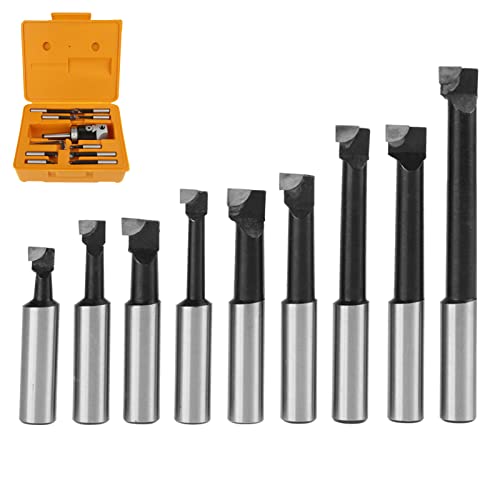 CNC,Ozgkee Drill Bits Set 1 Set Milling Machine Accessories Mt2 M10 F1 12 50Mm Boring Head with 9Pcs 12Mm Boring Bars Milling Machine