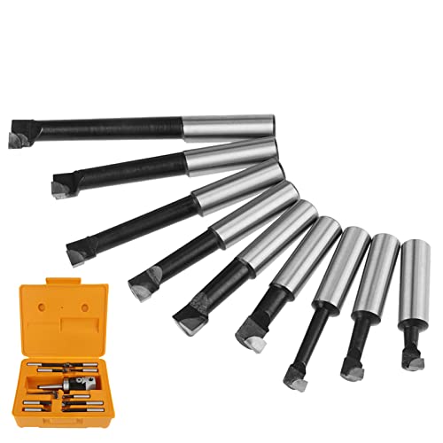 CNC,Ozgkee Drill Bits Set 1 Set Milling Machine Accessories Mt2 M10 F1 12 50Mm Boring Head with 9Pcs 12Mm Boring Bars Milling Machine