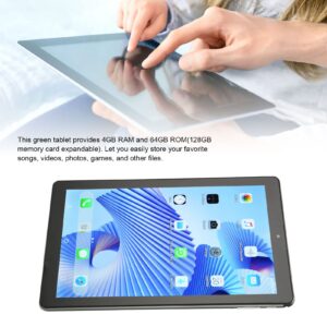 AMONIDA Reading Tablet, Octa Core CPU 4GB RAM 64GB ROM Grey Tablet 5G WiFi 10.1 Inch for Work (US Plug)