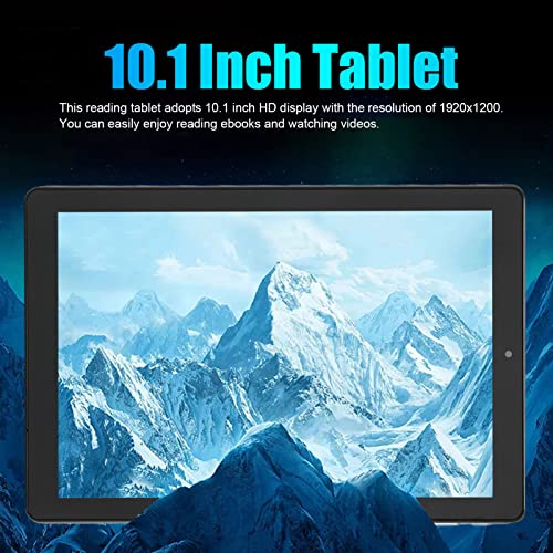 Qinlorgo Gray Tablet, 5G WiFi Dual Camera Octa Core CPU 10.1 Inch Reading Tablet for Gaming (US Plug)