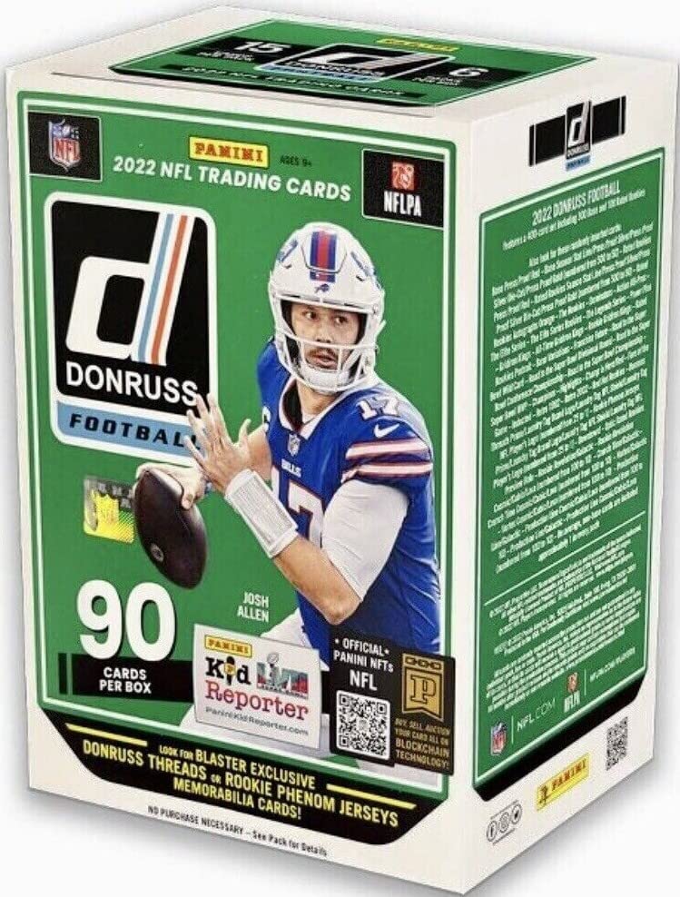 2022 Panini Donruss Football Trading Card Blaster Box (90 Cards)