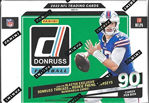 2022 Panini Donruss Football Trading Card Blaster Box (90 Cards)