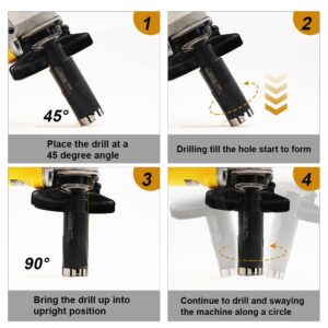 SHDIATOOL 2 Inch Granite Hole Saw Plus SDS Adapter for Marble Hard Stone Bricks