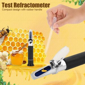 TEUOPIOE 58~92% Wort Specific Gravity Refractometer Beer Fruit Juice Wine Sugar Test