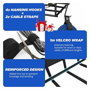 Floating Tool Shelf Holder Wall Mounting Alloy Steel Storage Rack Space Saving 50kg 110lb Load Capacity for Handheld Power Tools