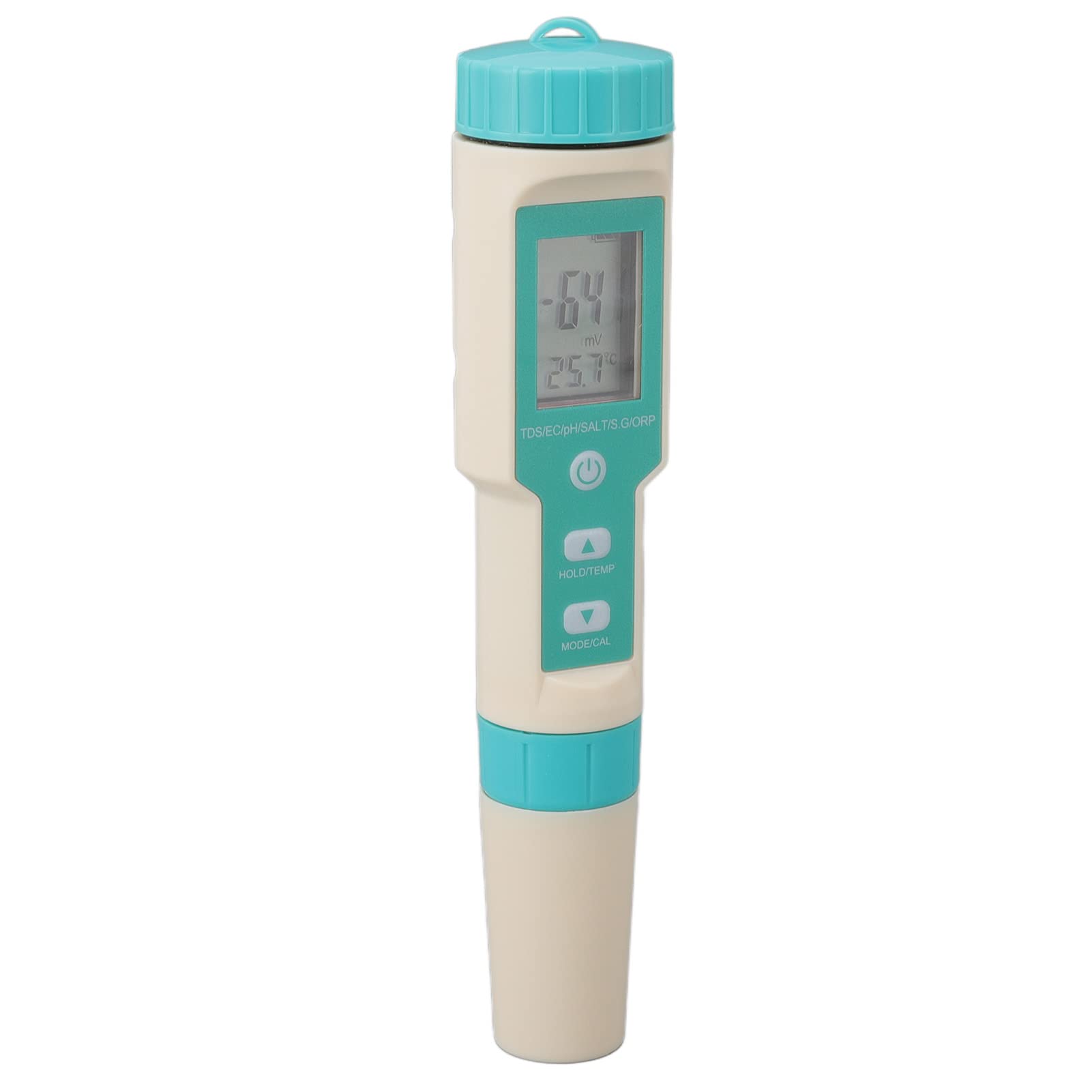 Fdit Water Quality Meter,ORP PH TDS Temp EC Salinity SG 7 in 1 Accurate Digital Water Quality Test Pen for Water Quality Testing