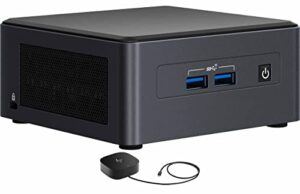 intel nuc 11 pro nuc11tnhi5 home & business mini desktop i5-1135g7 4-core, 32gb ram, 512gb pcie ssd, iris xe, wifi, bluetooth, hdmi, usb 3.2, black, win 11 home