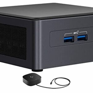 Intel NUC 11 Pro NUC11TNHi5 Home & Business Mini Desktop i5-1135G7 4-Core, 32GB RAM, 512GB PCIe SSD, Iris Xe, WiFi, Bluetooth, HDMI, USB 3.2, Black, Win 11 Home