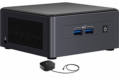 Intel NUC 11 Pro NUC11TNHi5 Home & Business Mini Desktop i5-1135G7 4-Core, 32GB RAM, 512GB PCIe SSD, Iris Xe, WiFi, Bluetooth, HDMI, USB 3.2, Black, Win 11 Home