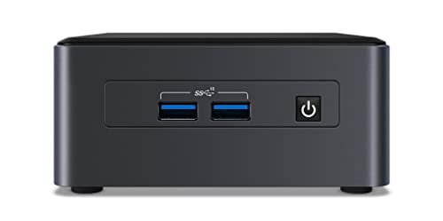 Intel NUC 11 Pro NUC11TNHi5 Home & Business Mini Desktop i5-1135G7 4-Core, 32GB RAM, 512GB PCIe SSD, Iris Xe, WiFi, Bluetooth, HDMI, USB 3.2, Black, Win 11 Home