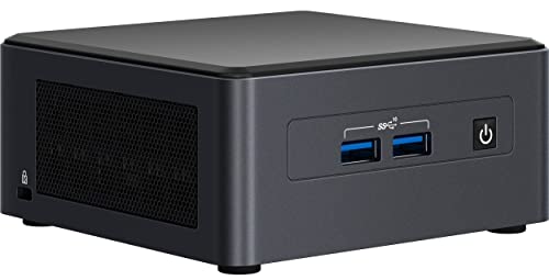 Intel NUC 11 Pro NUC11TNHi5 Home & Business Mini Desktop i5-1135G7 4-Core, 32GB RAM, 512GB PCIe SSD, Iris Xe, WiFi, Bluetooth, HDMI, USB 3.2, Black, Win 11 Home