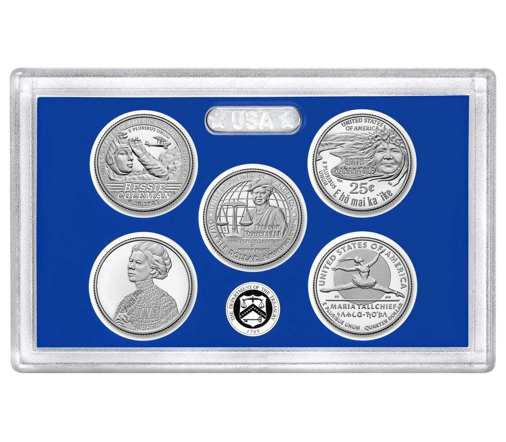 2023 S 2023 S Quarter Proof Set 5 Coin DCAM US Mint 23WP With Box and COA Quarter US Mint Proof