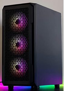 gaming computer desktop custom gaming pc rgb fast system 4.4 ghz 16gb ddr4 ram amd ryzen 5 radeon graphics 1tb ssd wifi