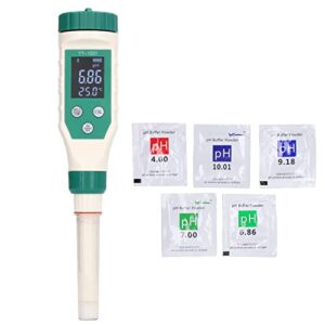 Smart PH Tester, Compact Portable LCD Display High Accuracy Bluetooth PH Meter for Skin