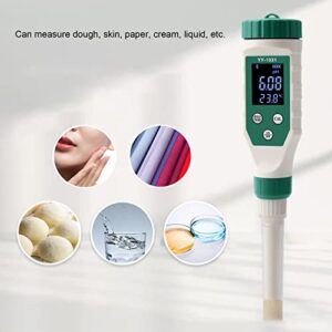 Smart PH Tester, Compact Portable LCD Display High Accuracy Bluetooth PH Meter for Skin